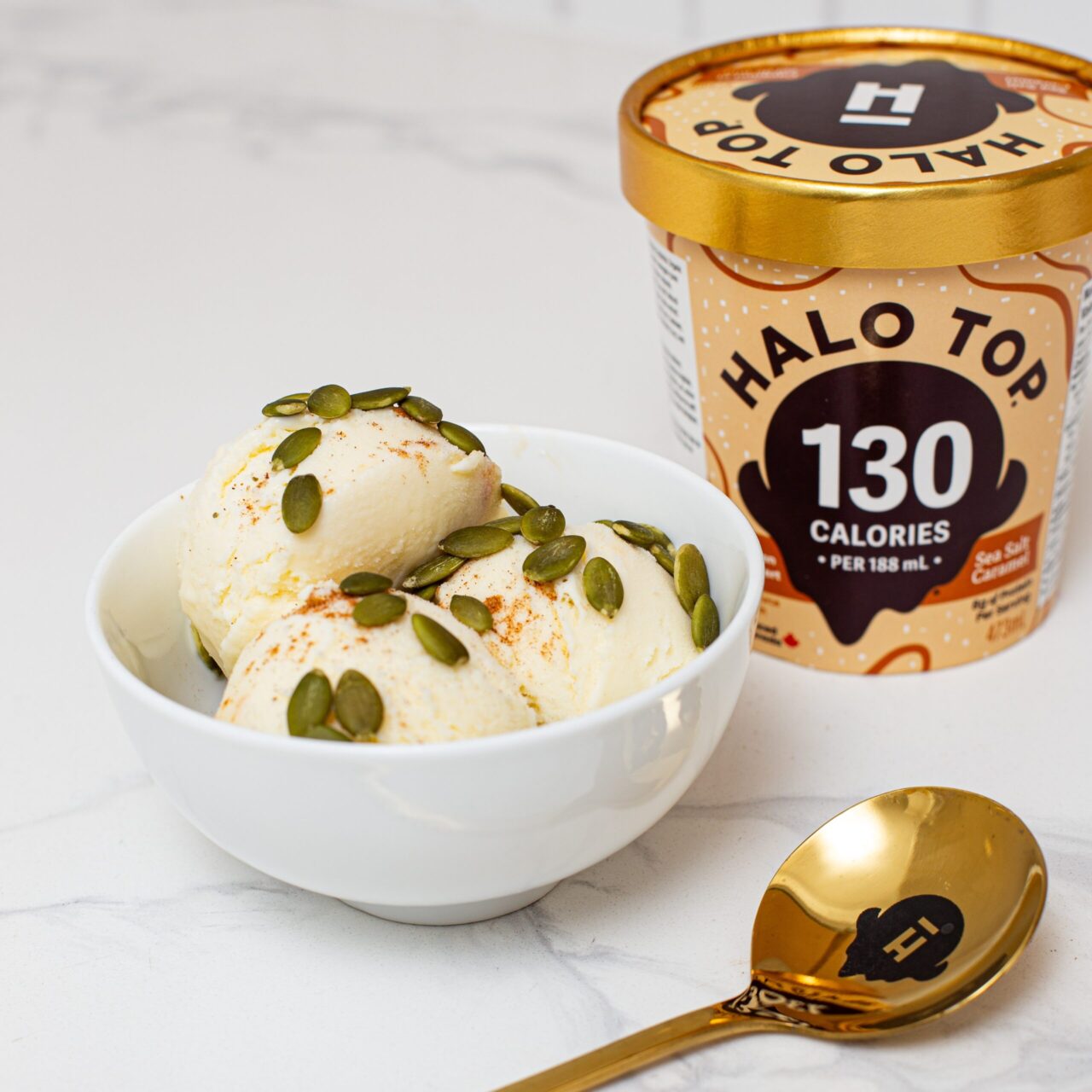 Pumpkin Spice Crunch Sundae - HALO TOP®